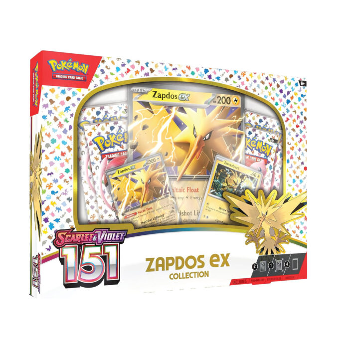 Pokemon TCG - 151 Zapdos ex - Bundle - Maga Cards - Sport Trading Cards