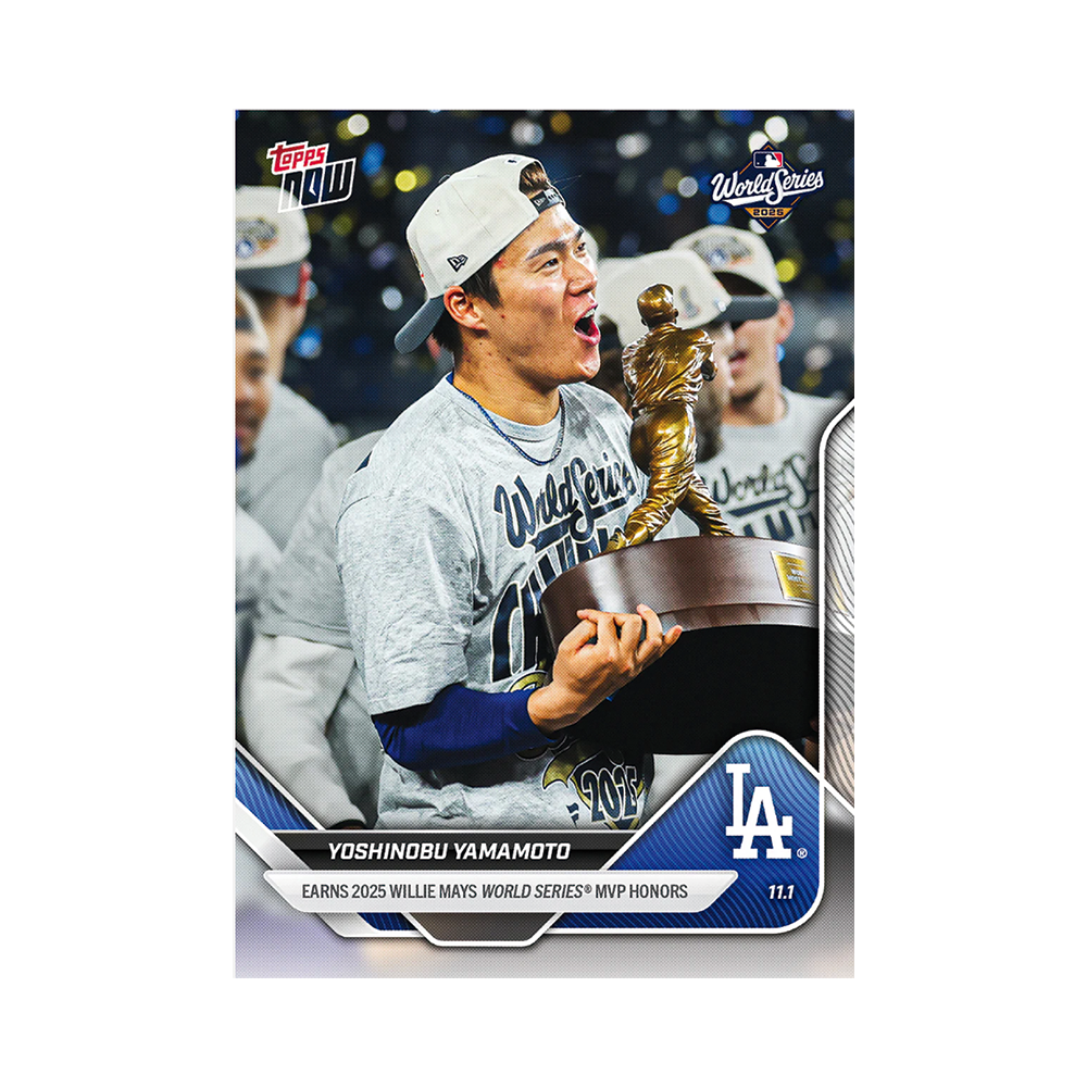 Yamamoto MVP- Topps Now - Card - Maga Cards - Sport Trading Cards